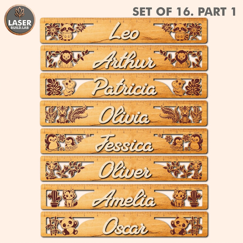 Custom Rulers Laser Cut Files and Ruler Svg Files, School Laser Cutting ...