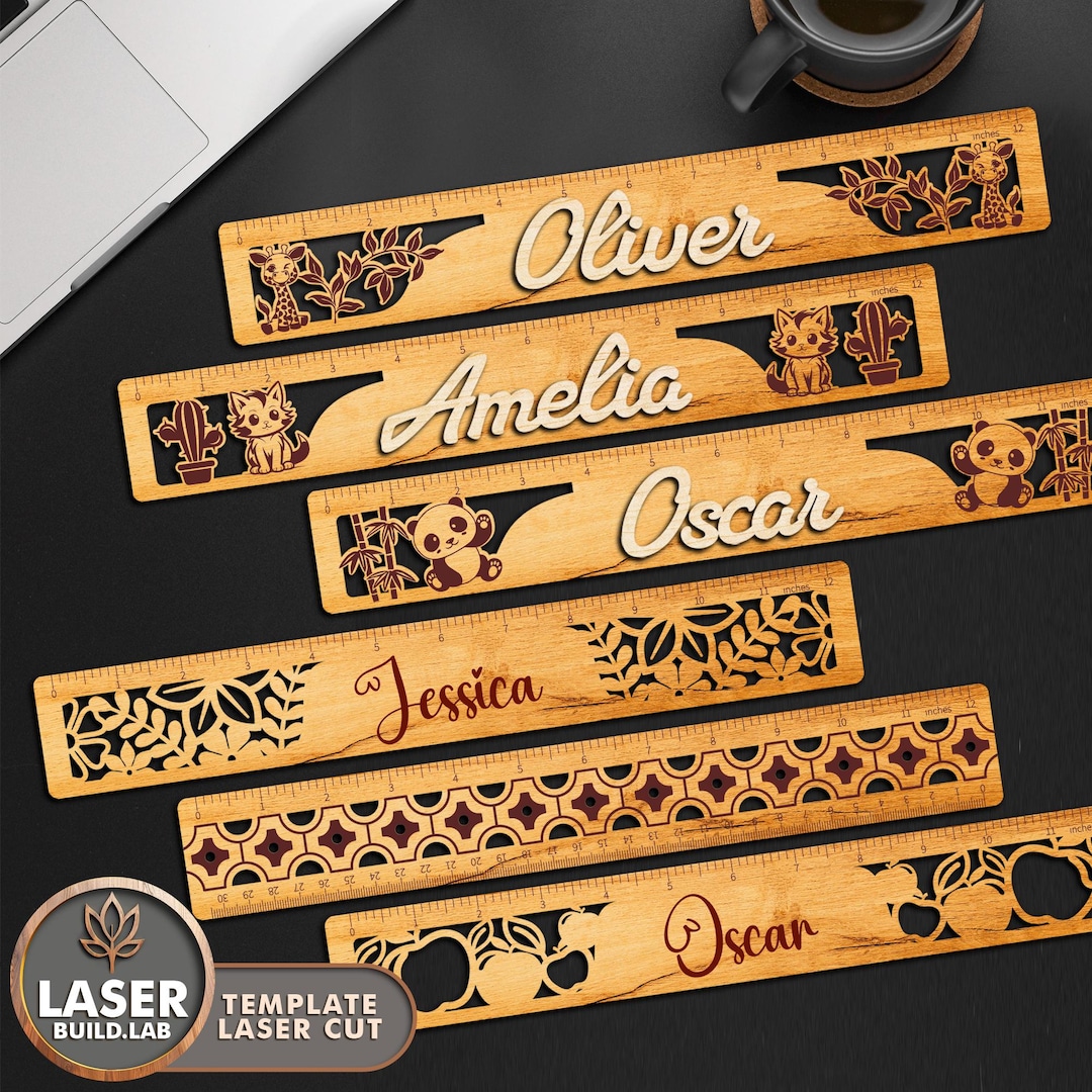 Custom Rulers Laser Cut Files and Ruler Svg Files, School Laser Cutting ...