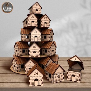 Laser Svg Christmas Advent Calendar Laser Cut File, Christmas Laser ...
