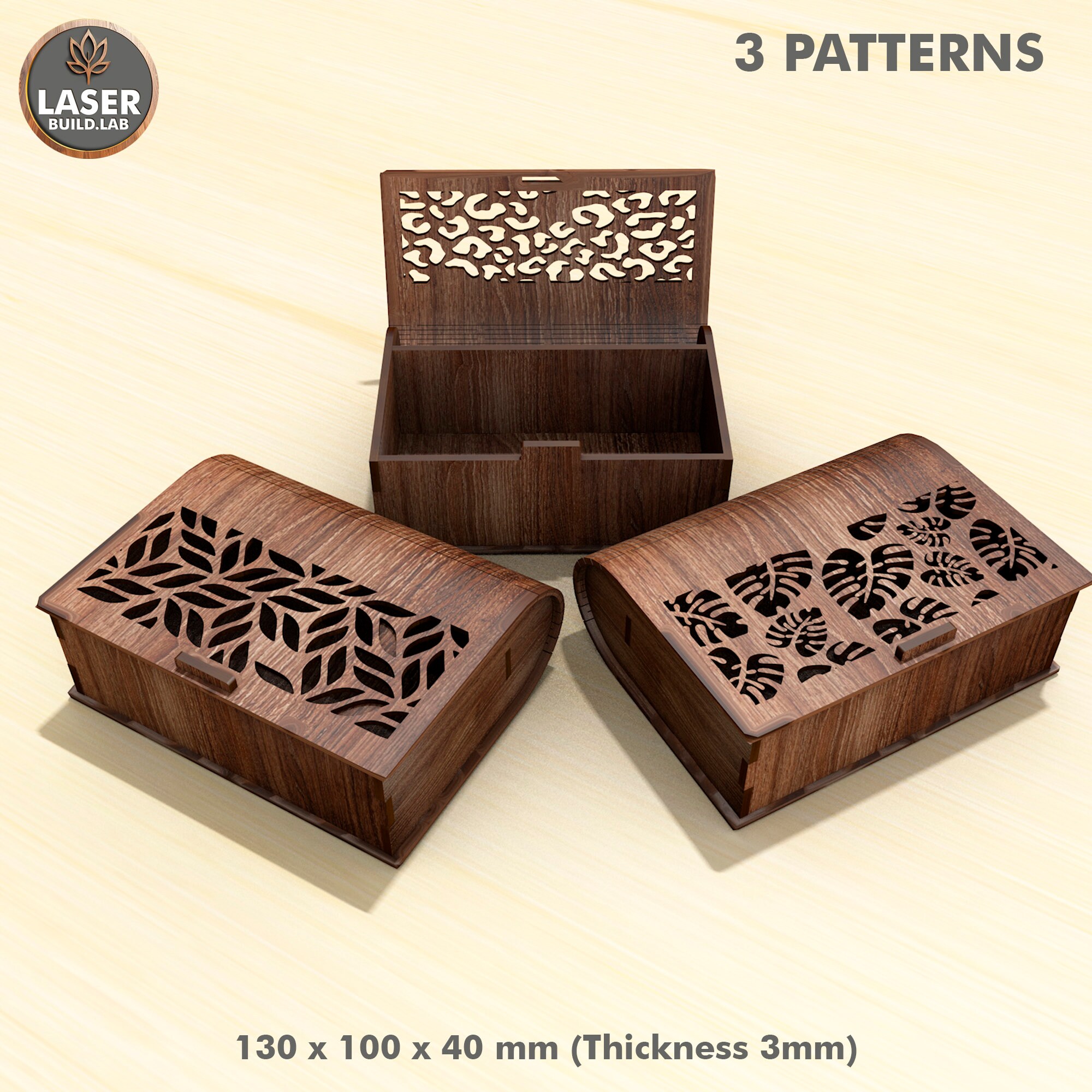 Svg Laser Cut File Box and Wooden Box With Lid, Laser Cut Box Book and ...