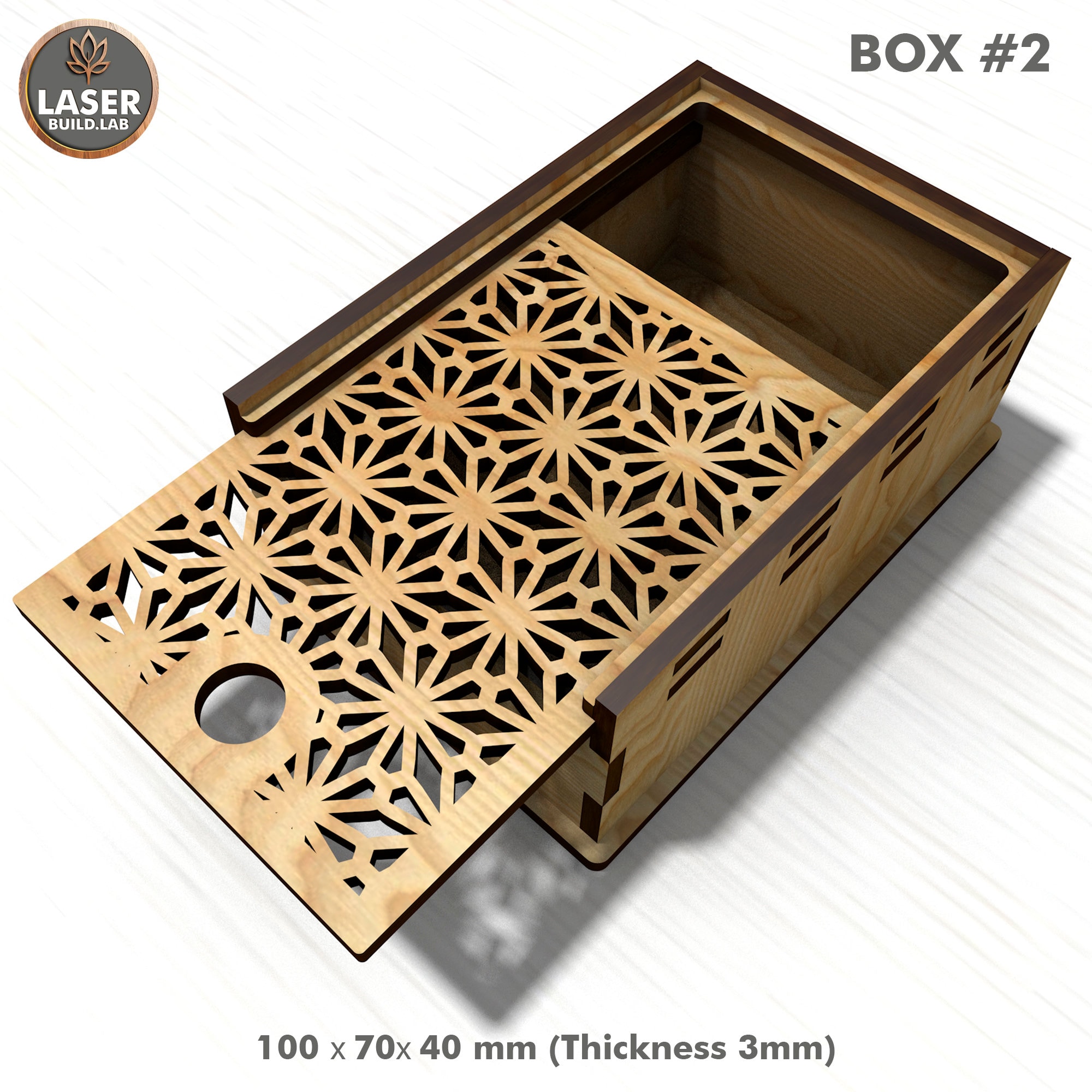 Set 15 Laser Cut File Box With Lid Svg for Laser, Laser Cut Wood Box ...