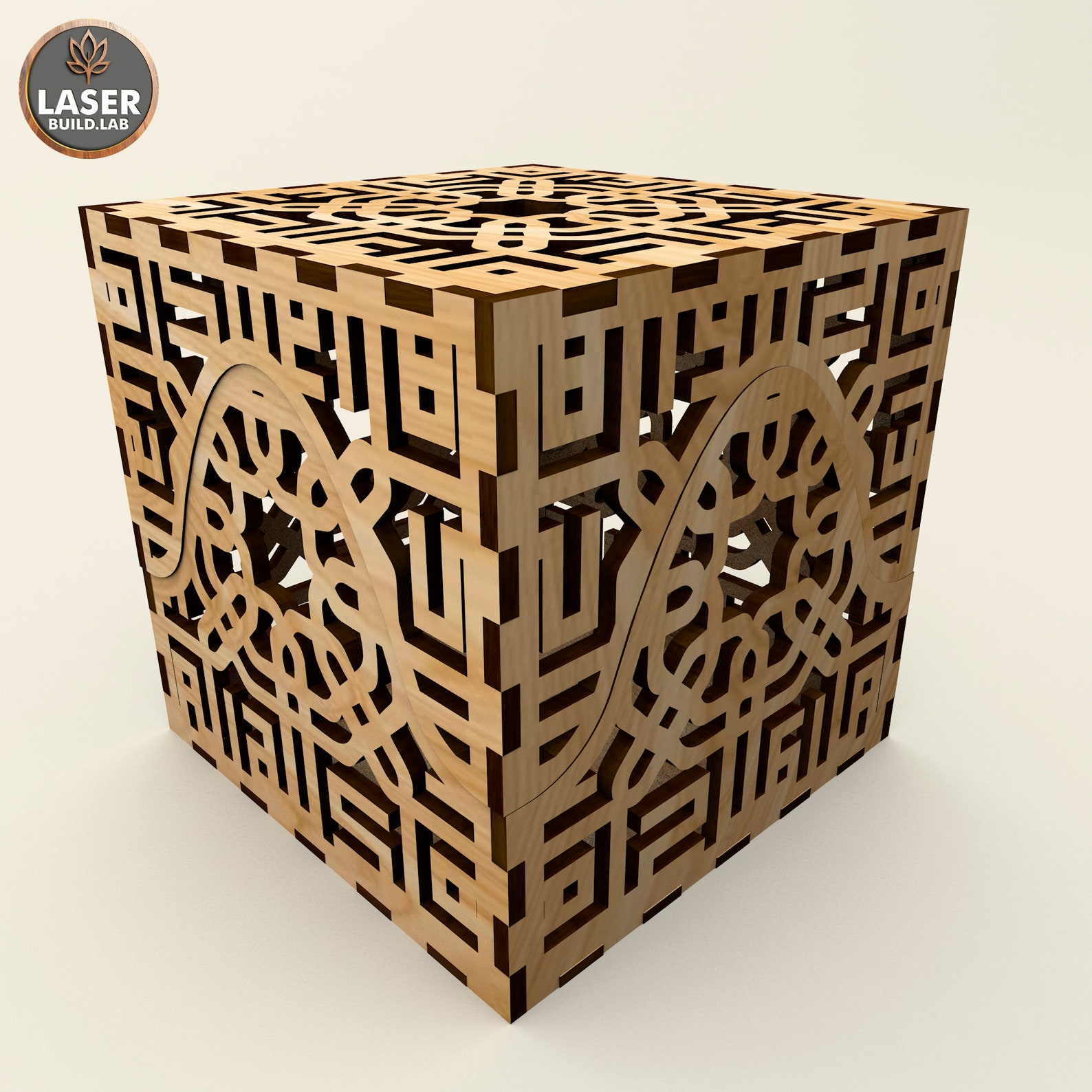Creative Laser Cut Box With Lid Svg and Laser Box Svg, Gift Box Laser ...