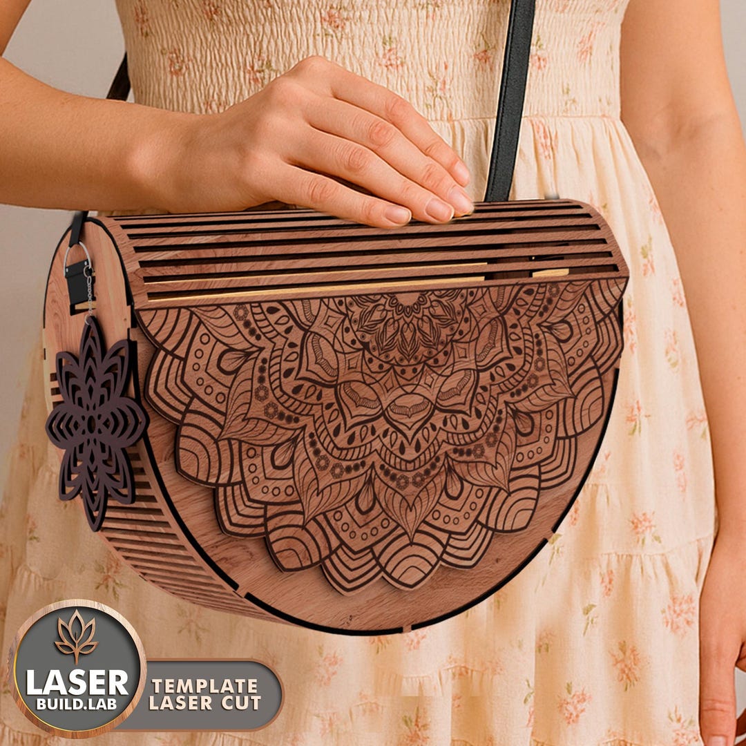 Engraving BAG Laser Cut Files and Purse Lasercut, Handbag Svg Laser ...