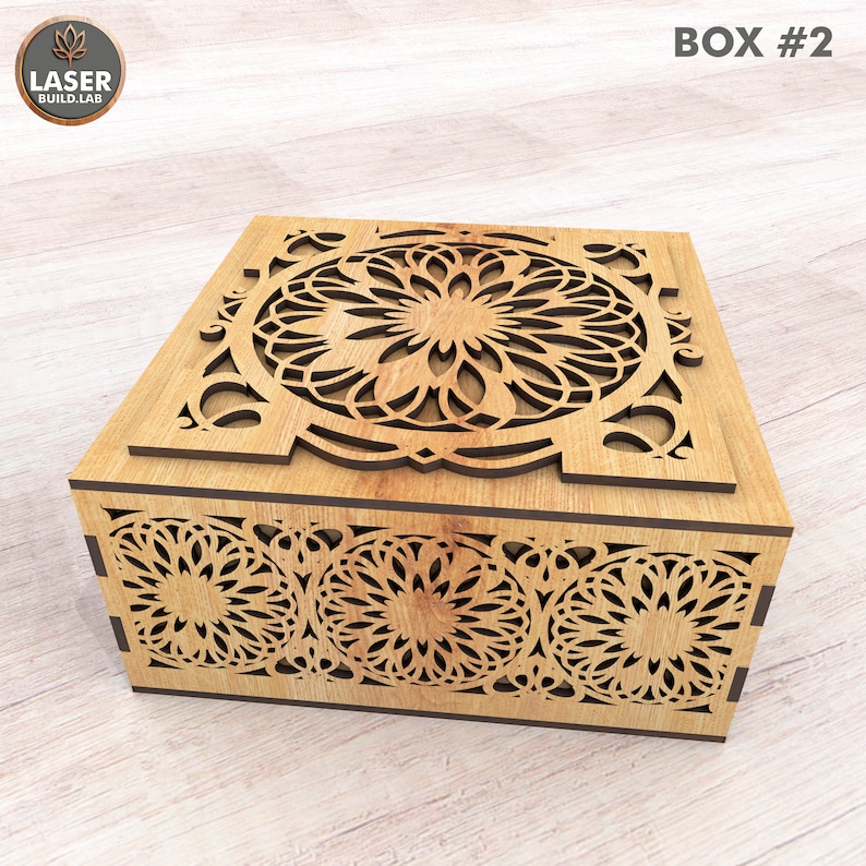 Laser Cut File Box and Laser Cut Box Svg, Laser File Box 3mm 1/8 Inch ...