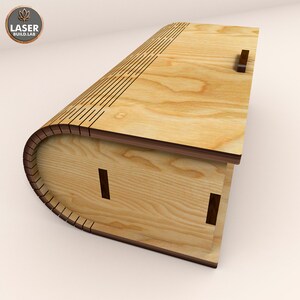 Laser Cut Box With Flip up Lid and Gift Box Laser File, Dxf Laser Cut ...