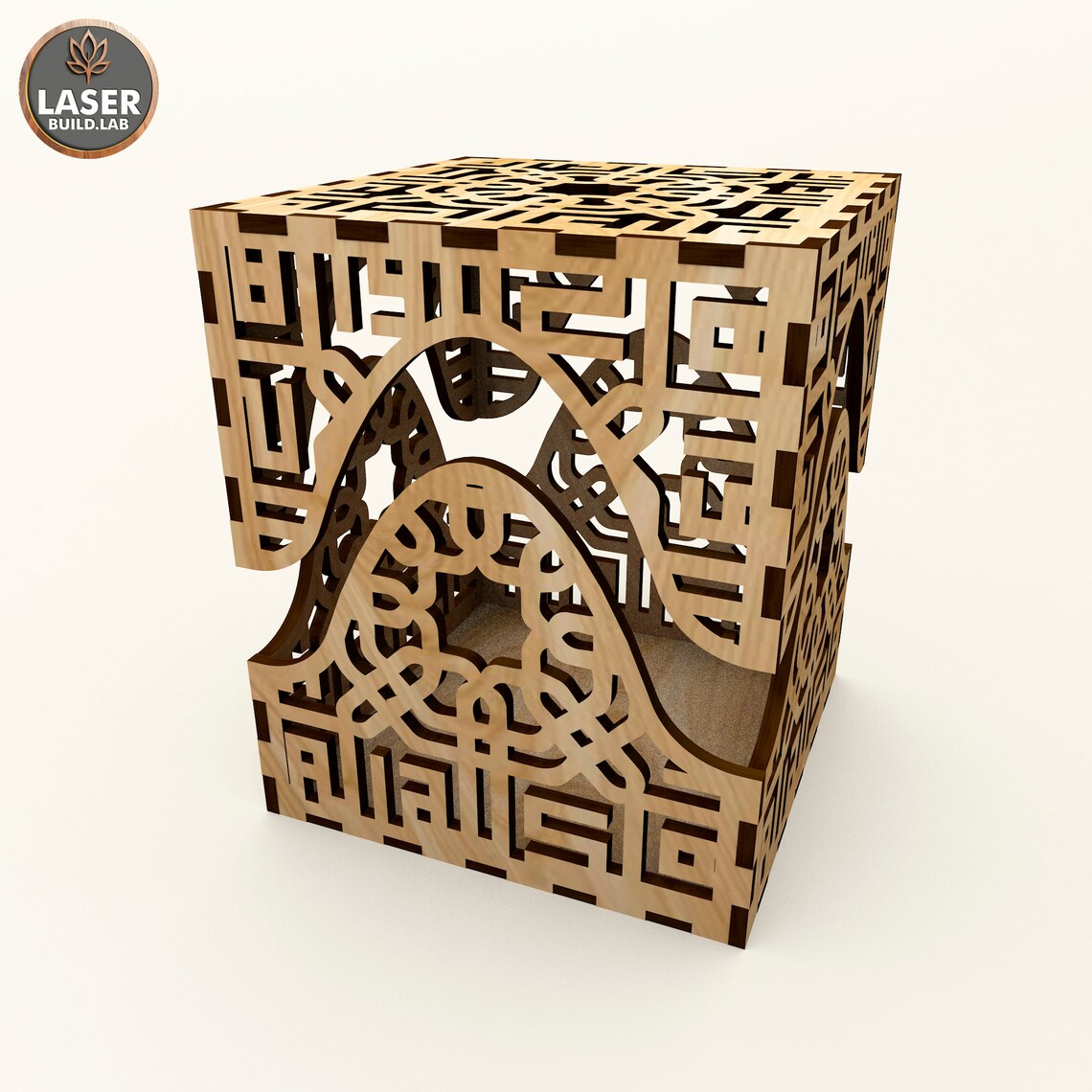 Creative Laser Cut Box With Lid Svg and Laser Box Svg, Gift Box Laser ...