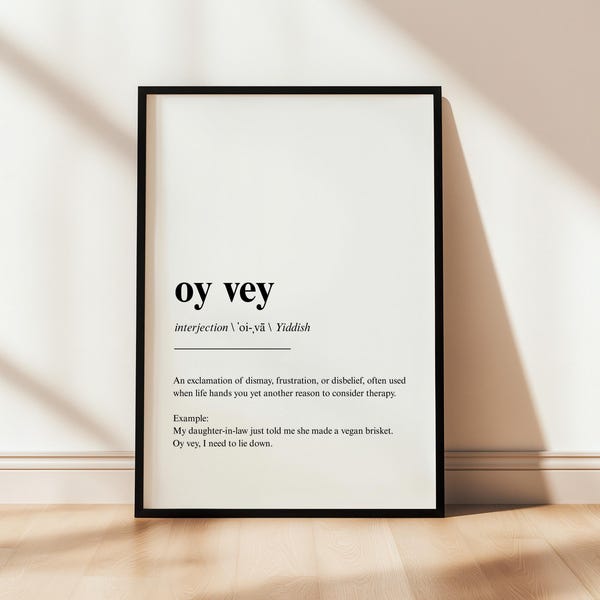 Oy Vey - Etsy