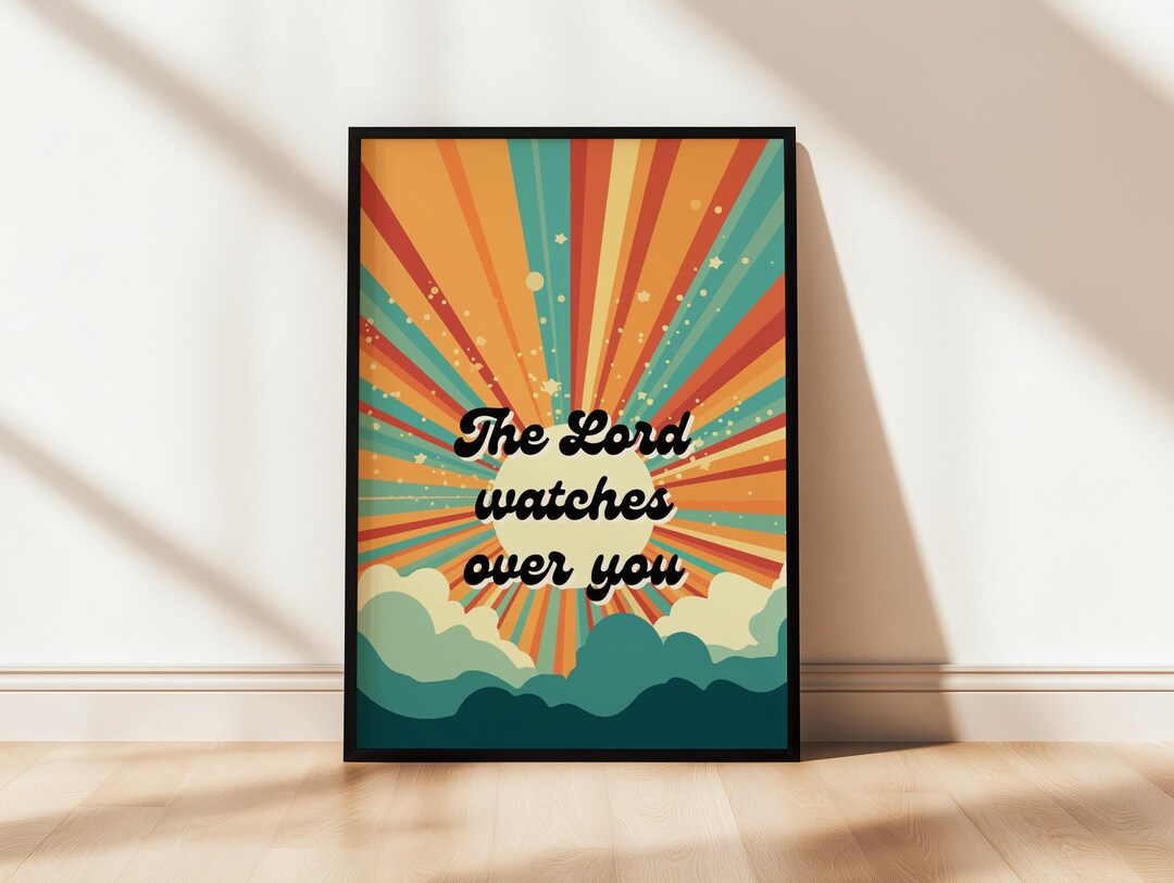 Psalm 121 Print the Lord Watches Over You Printable Poster Modern ...