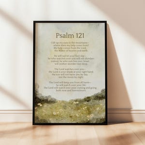Psalm 121 A Song of Ascents / Digital Download Inspirational Christian ...
