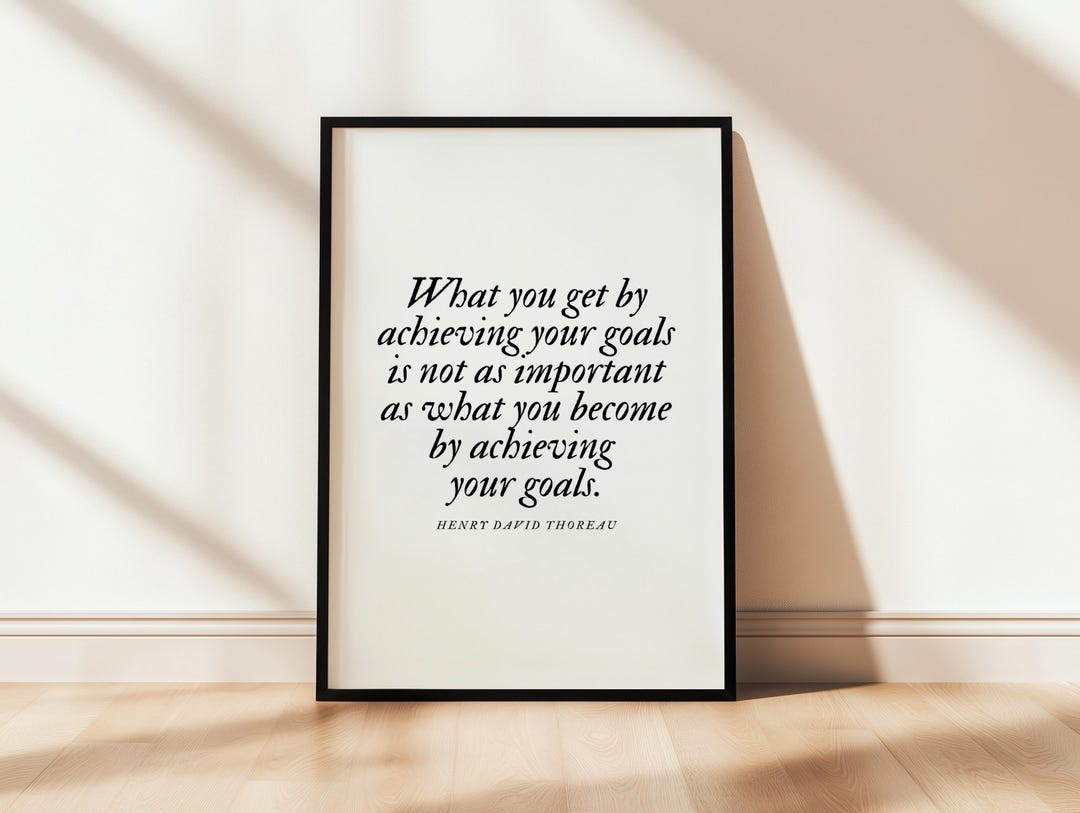 Henry David Thoreau Quote Printable Poster Inspirational Wall Art ...