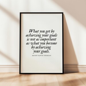 Henry David Thoreau Quote Printable Poster Inspirational Wall Art ...