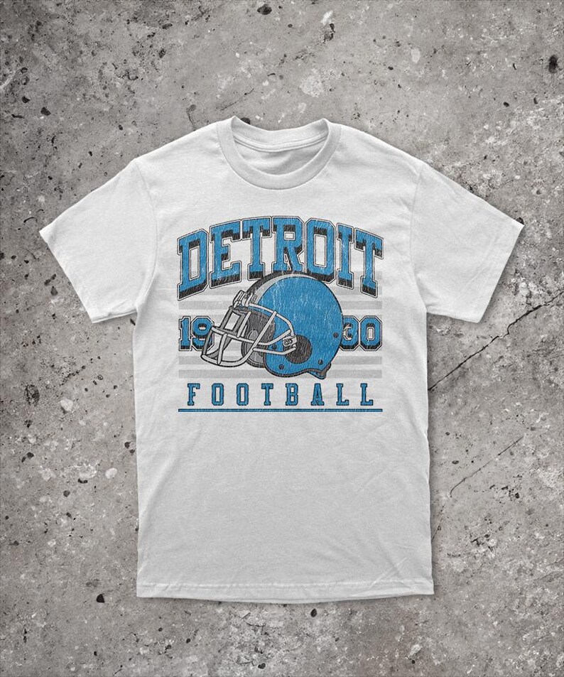 Vintage Detroit Football Shirt, Lions Shirt, Vintage Style Detroit ...