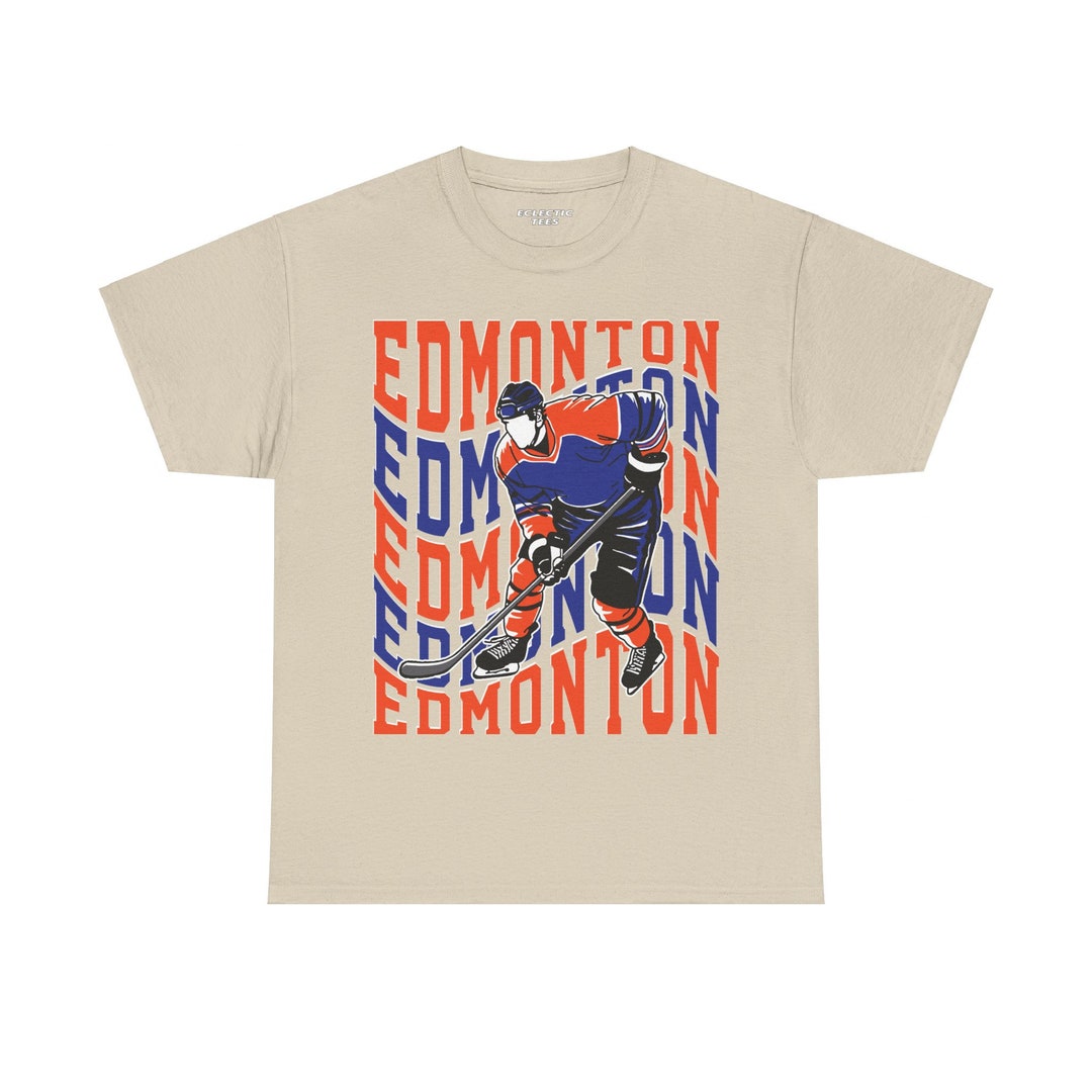 Retro Edmonton Oiler Sweatshirt T-shirt, Oilers Sweater, Oilers T-shirt ...