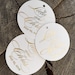 50 Gold Foil Simple Modern Round Tags - Rose Gold Foil Favor Tag ...