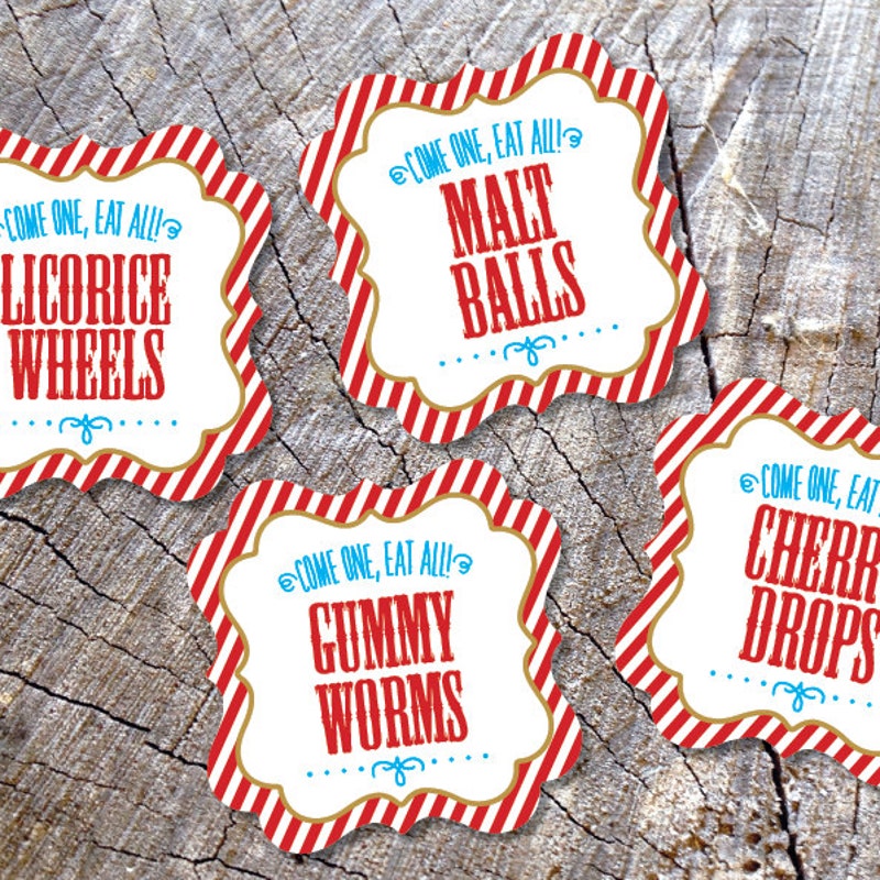 Buffet Tags - Etsy