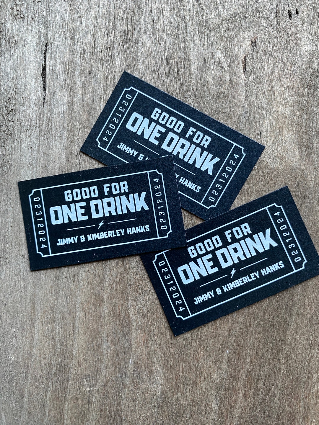 Birthday Party Drink Tickets - Chalkboard Redeem for a Drink - Good for ...