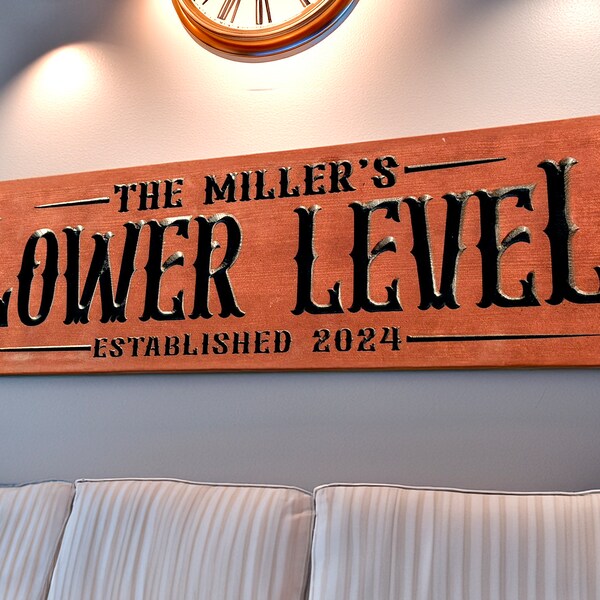 Lower Level Lounge Sign - Etsy