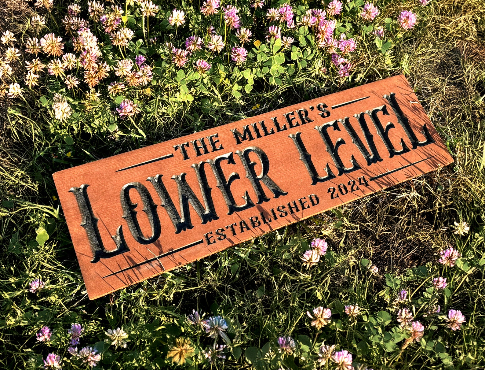 Custom Lower Level Sign, Wooden Sign, Sign for Downstairs, Movie & Game ...