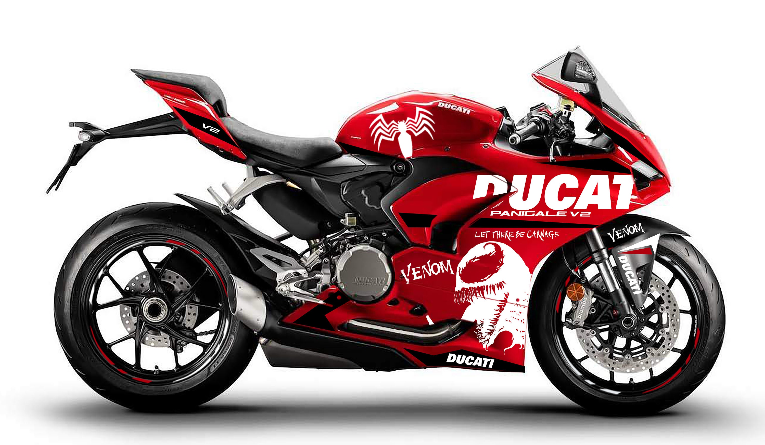 Ducati Panigale V2 venom Decals Kit - Etsy