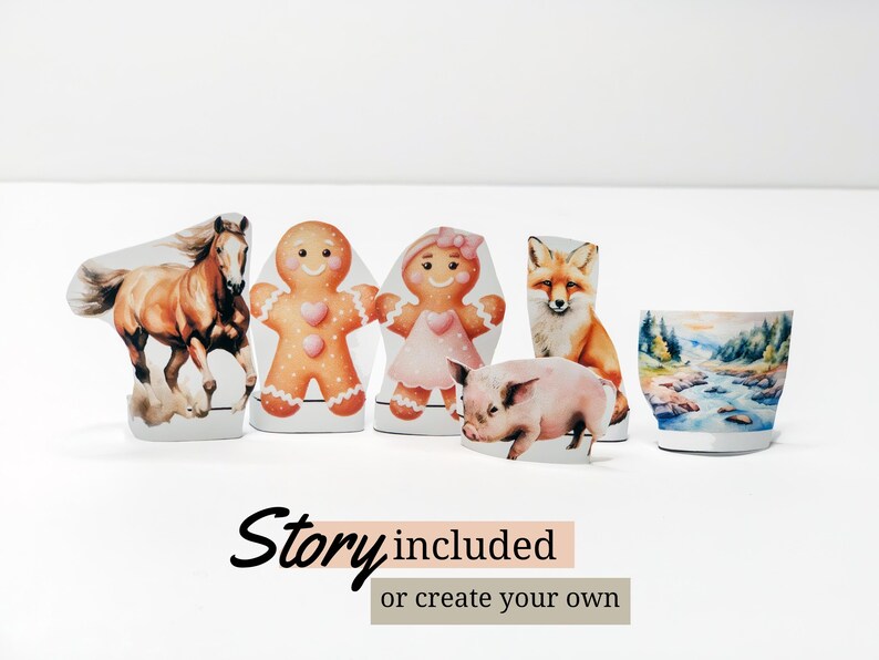 Gingerbread Man & Woman Finger Puppets – Printable Fairy Tale Set With ...