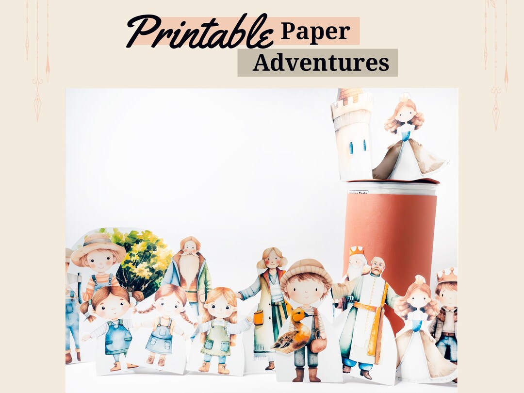 Paper Golden Goose 3D Printable Fairy Tale Kit – Full Character Set ...