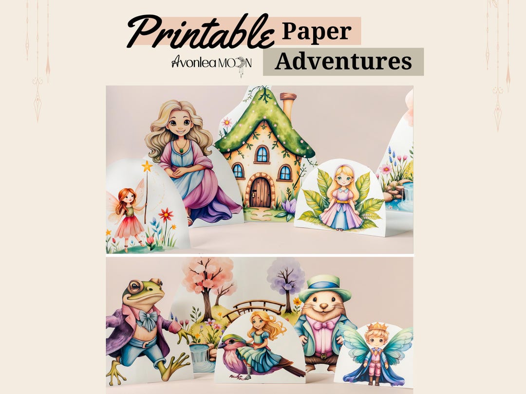 Paper Thumbelina 3D Fairy Tale Play Set | Story Characters for Kids | Storytelling Craft ...