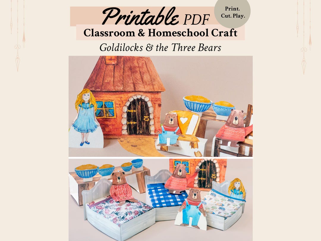 Goldilocks and the Three Bears Printable Storytelling Kit: Printable ...