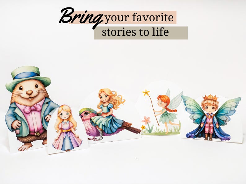 Thumbelina 3D Paper Play Set: Fairy Tale Storytelling Craft, Cut ...
