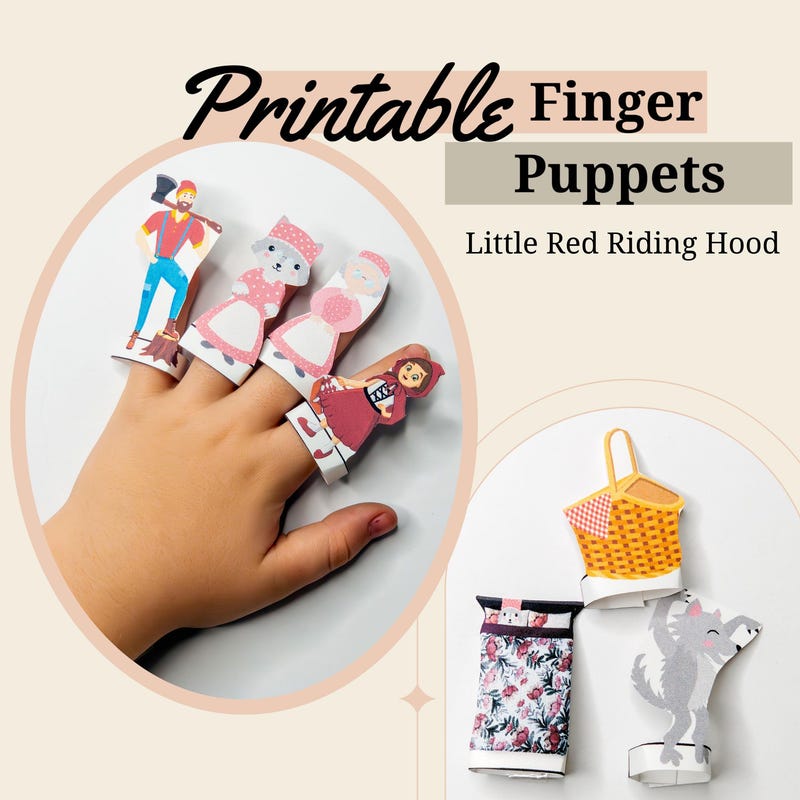 Paper Finger Puppets - Etsy