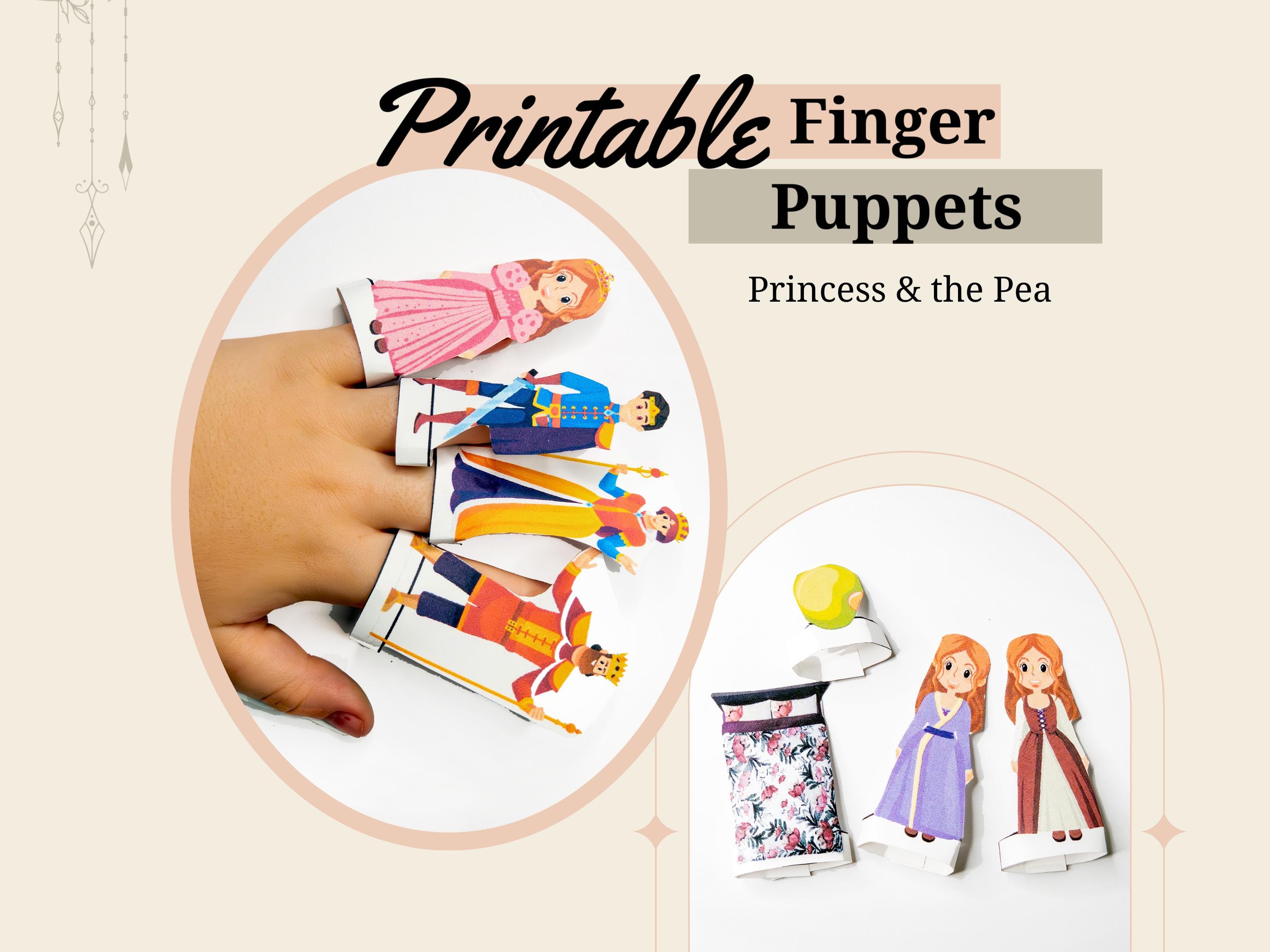 Princess and the Pea Finger Puppets: Storytelling Printable (PDF) - Etsy