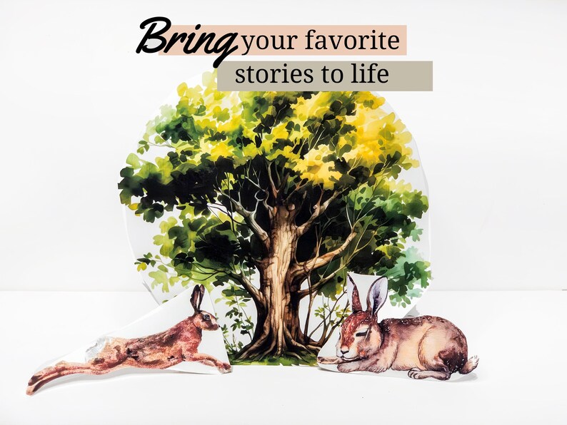 The Tortoise and the Hare 3D Printable Fable Craft – Classic Story Play ...