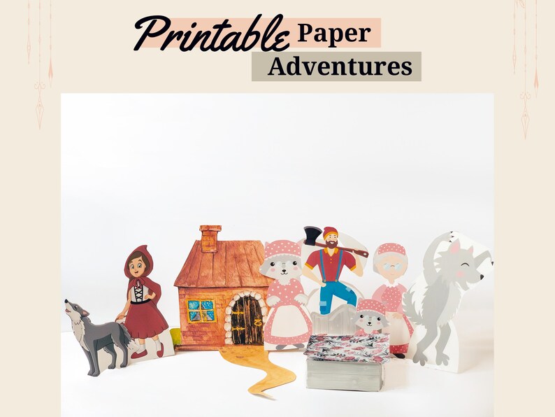 Little Red Riding Hood Printable for Storytelling and Imaginative Play ...