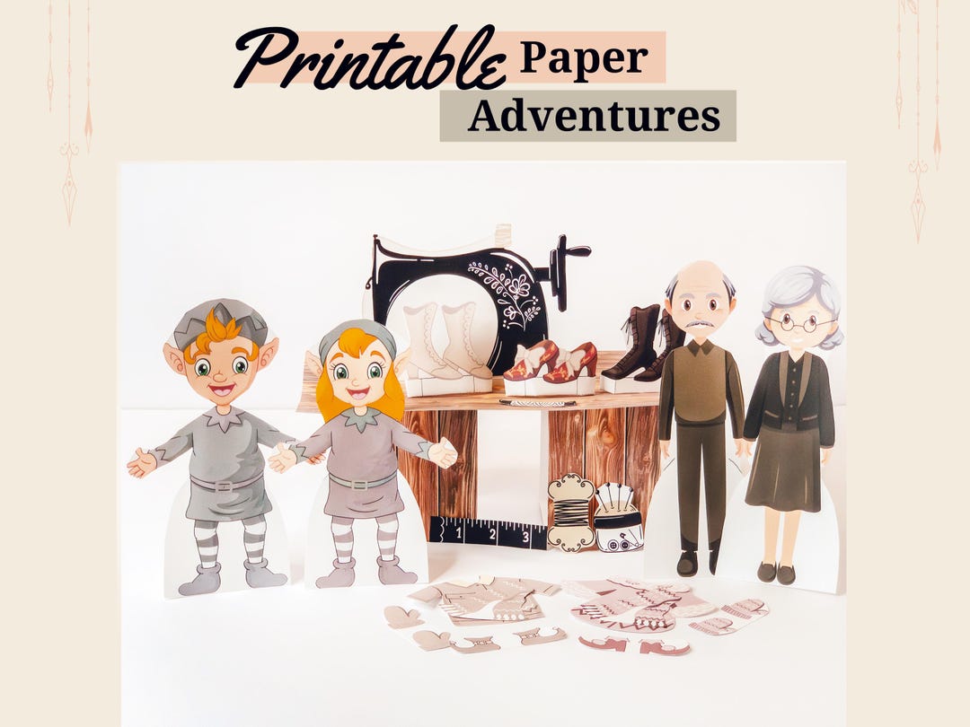 The Elves and the Shoemaker 3D Storytelling Kit – Printable Fairy Tale ...