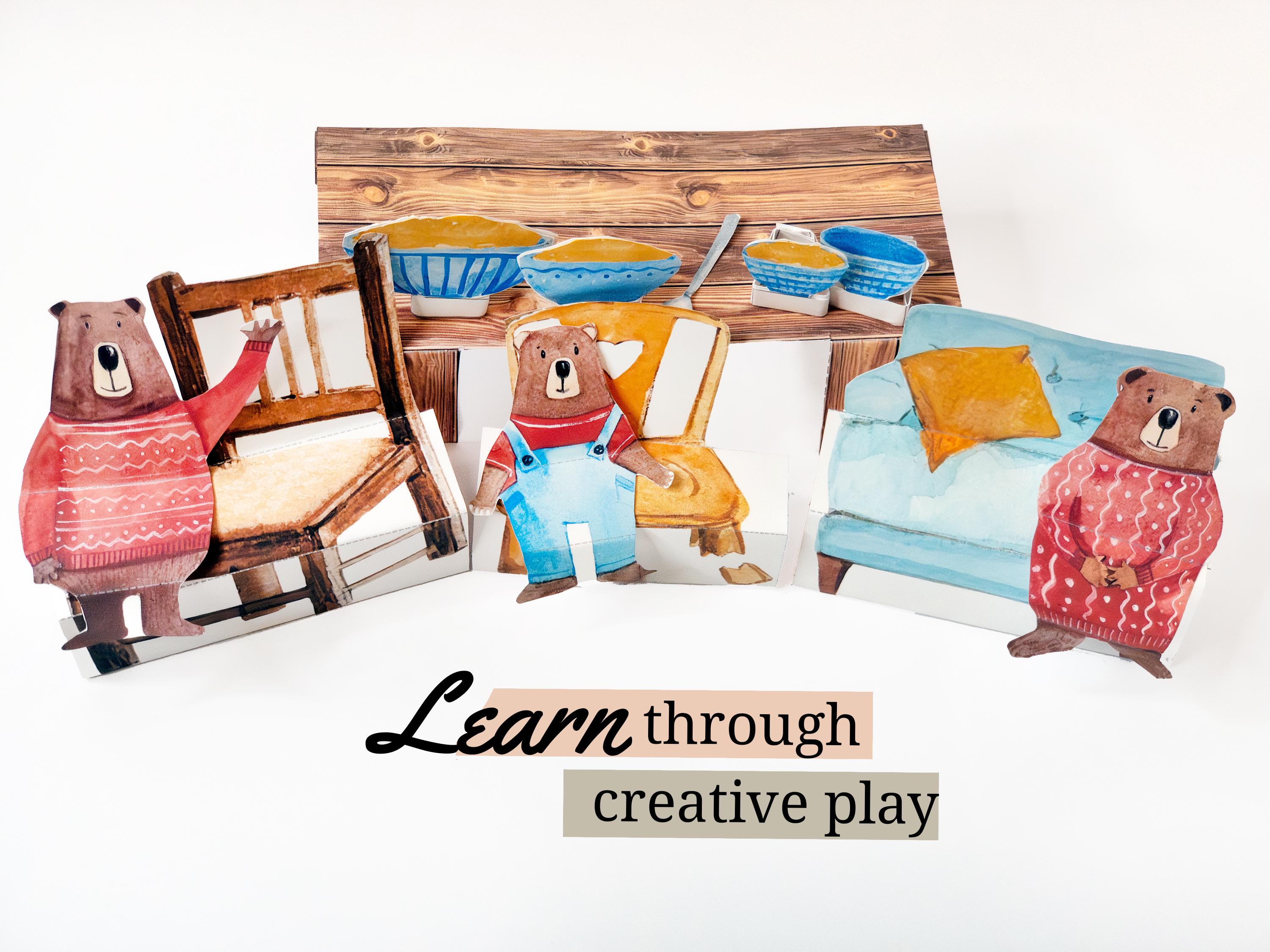 Goldilocks and the Three Bears Printable Storytelling Kit: Printable ...
