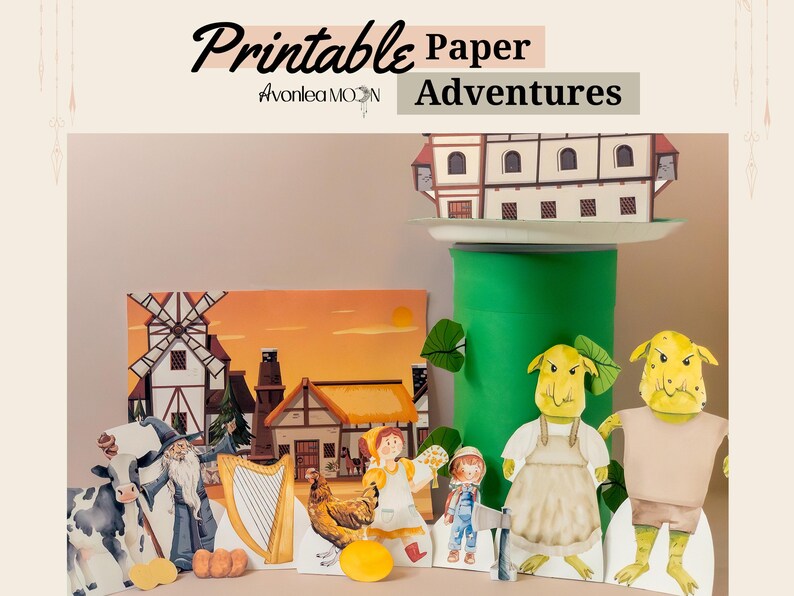 Jack and the Beanstalk 3D Printable Storytelling Kit – Fairy Tale ...