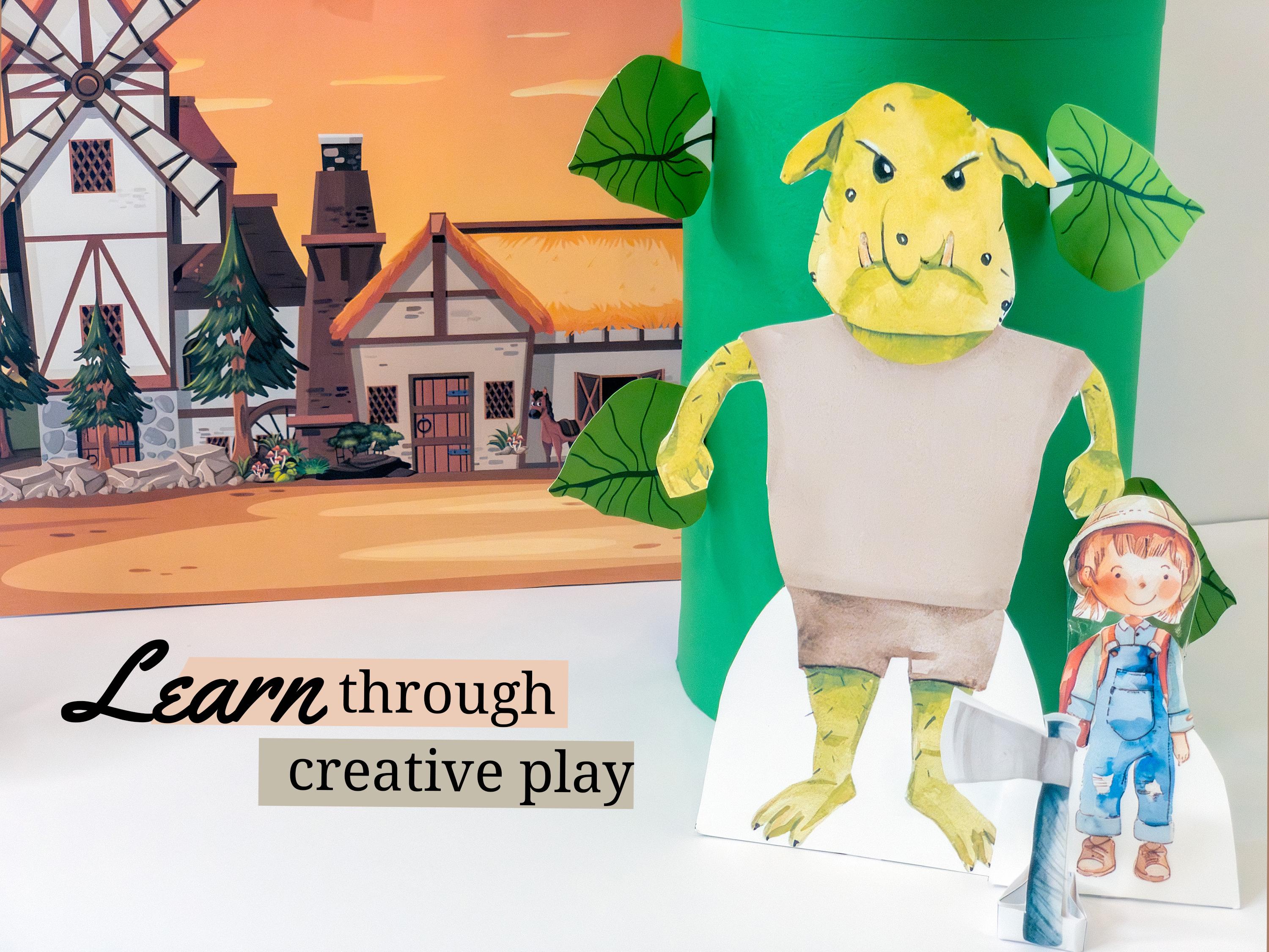 Jack and the Beanstalk Printable, Fairy Tale Storytelling, Parent and ...