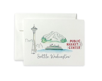 Seattle Greeting Card - Etsy