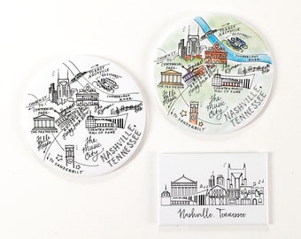Nashville Magnets | Etsy