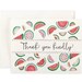 Watermelon Thank You Greeting Card or Notecard Set - Etsy