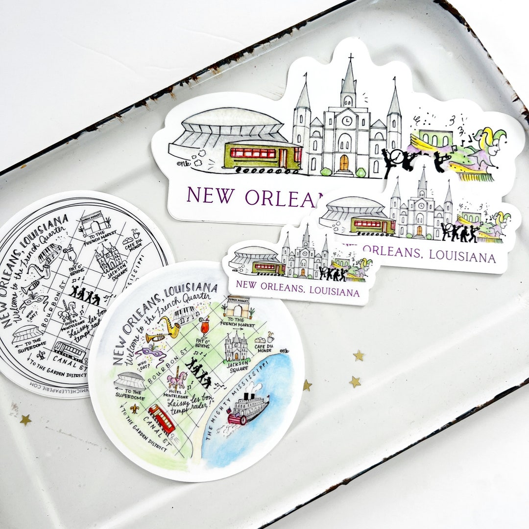 New Orleans Vinyl Stickers - Etsy