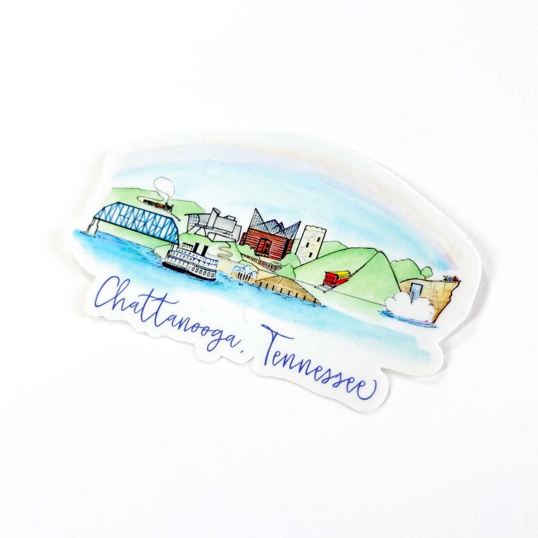 Chattanooga Skyline Vinyl Sticker - Etsy