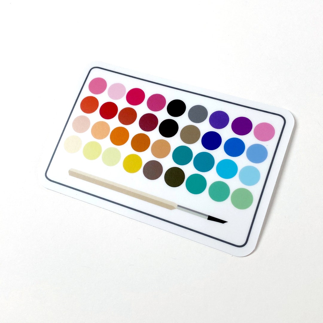 Artist Palette Vinyl Sticker - Etsy