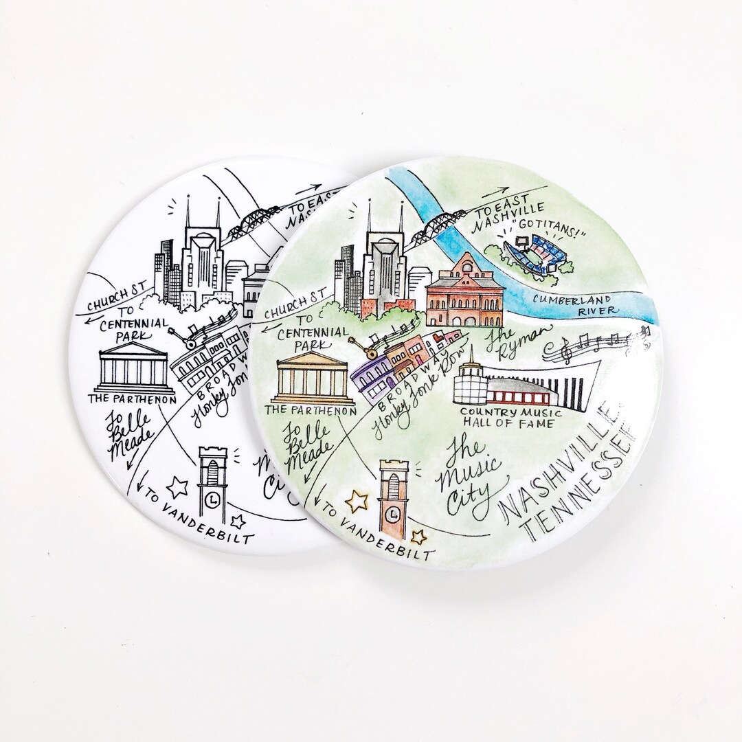 Nashville, Tennessee Magnets - Etsy