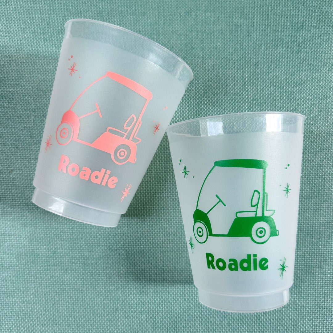 Roadie Golf Cart Frosted Cups - Etsy