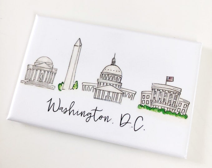 Washington DC Skyline Magnet - Etsy