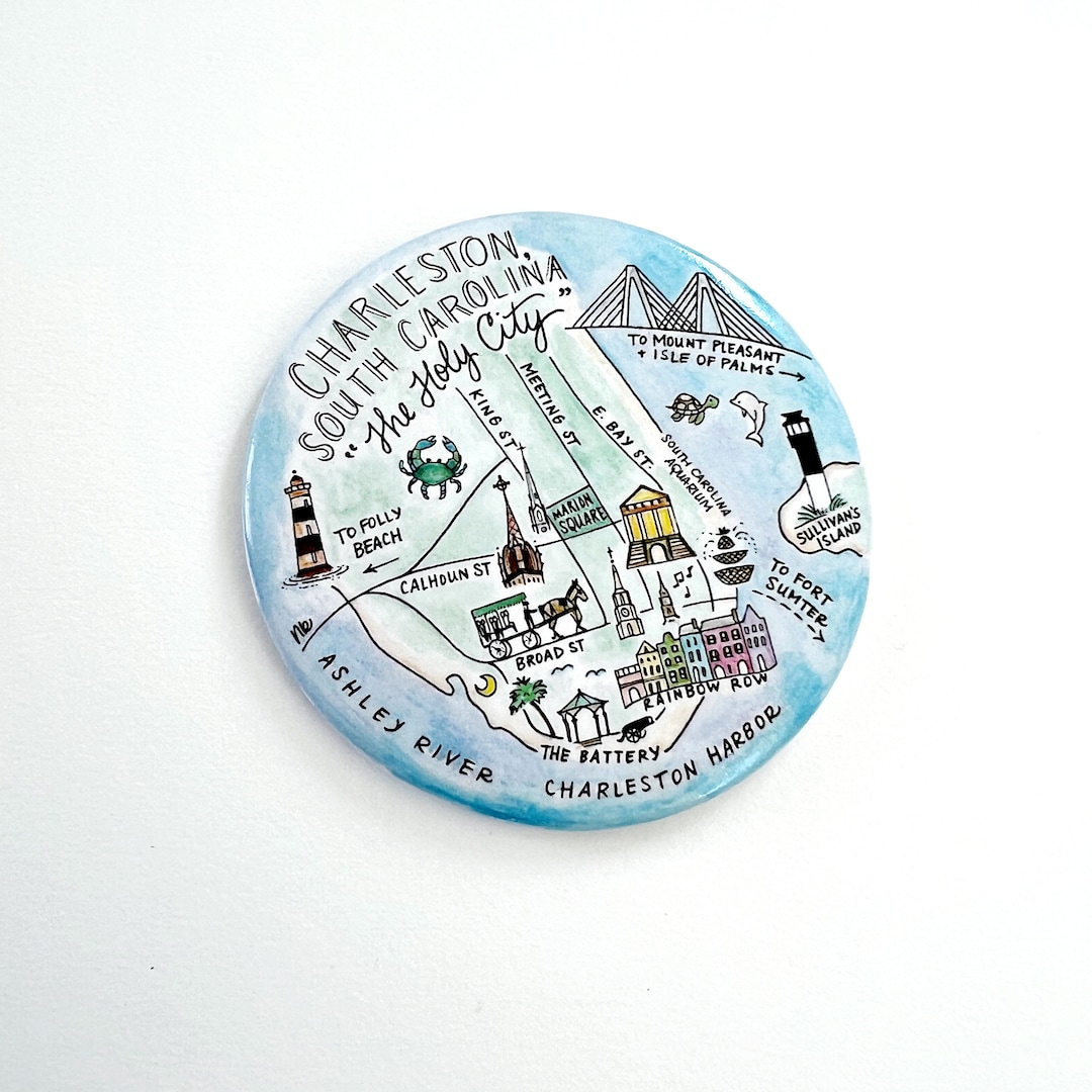Charleston, South Carolina Magnets - Etsy