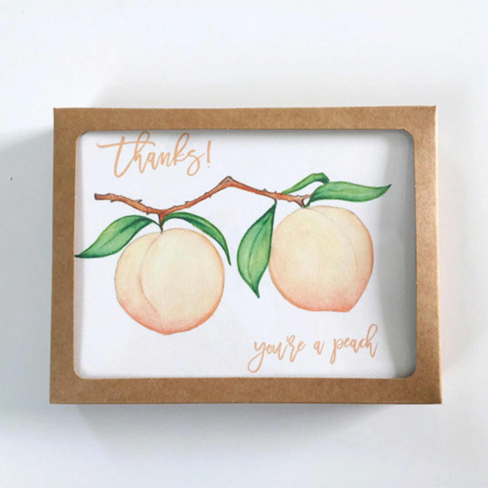 You're a Peach Greeting Card or Notecard Set - Etsy