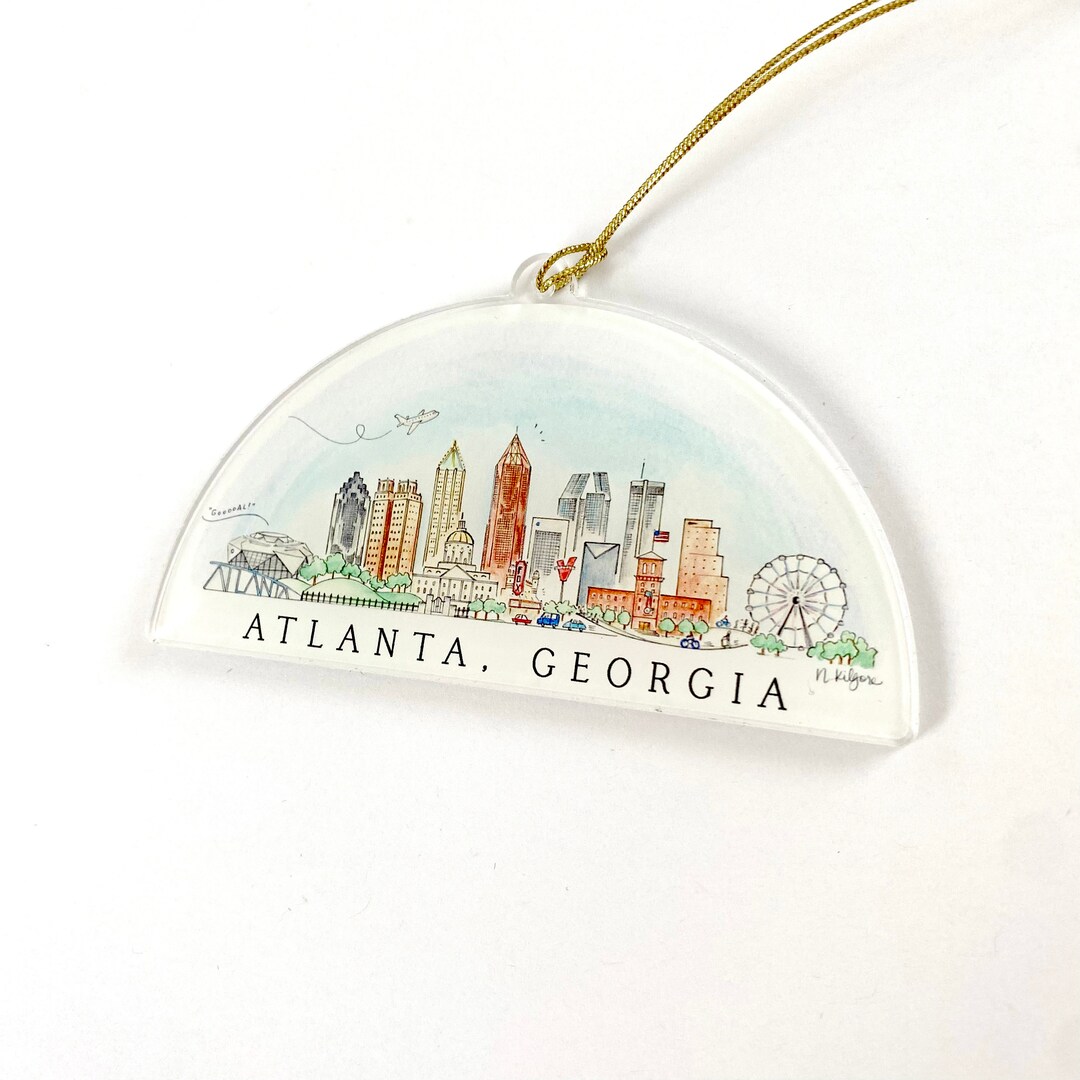 Atlanta Skyline Acrylic Ornament - Etsy