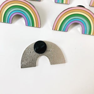 Pastel Rainbow Enamel Pin - Etsy