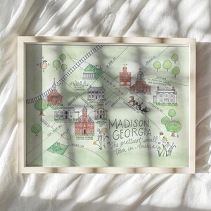 Madison, Georgia Map Art Print - Etsy